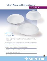 Smooth Round Saline Implant Family - Mentor