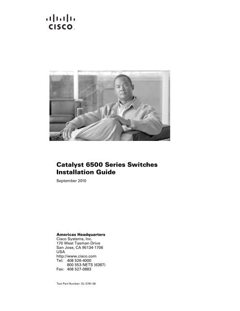 Catalyst 6500 Series Switches Installation Guide Ipland