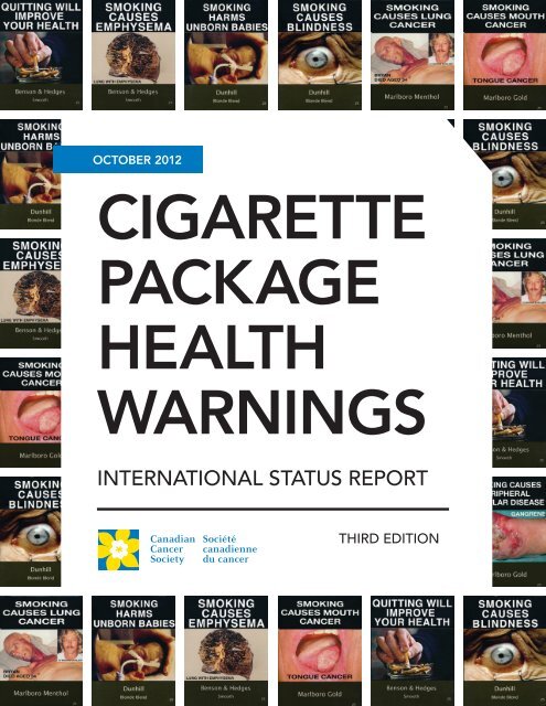 Cigarette Package Health Warnings: International Status Report