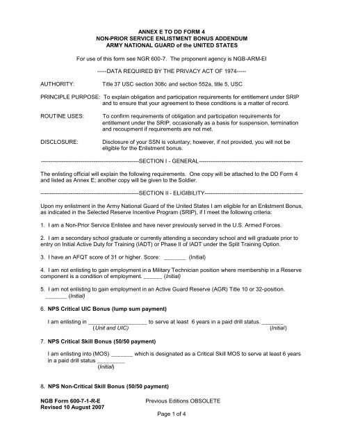 NGB Form 600-7-1-R-E Previous Editions OBSOLETE Revised 10 ...