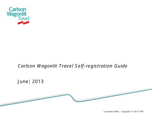 CWT Self Registration Guide - ECU | Sign In : Portals
