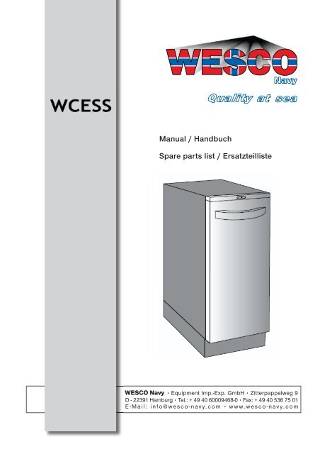 Food Waste Compactor WCESS 1 - WESCO-Navy