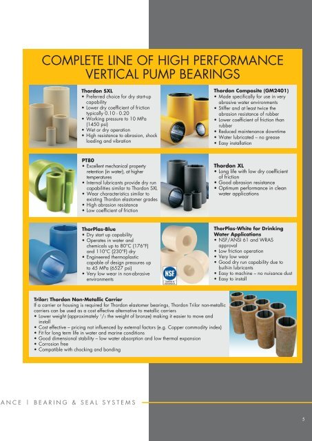 THORDON MATERIAL SELECTIO