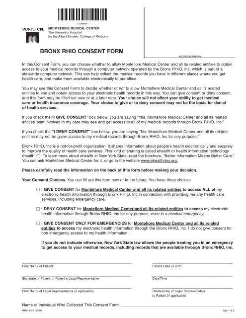 English - Montefiore Medical Center