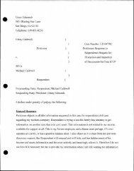 Respondent Response to Request for Production of Documents