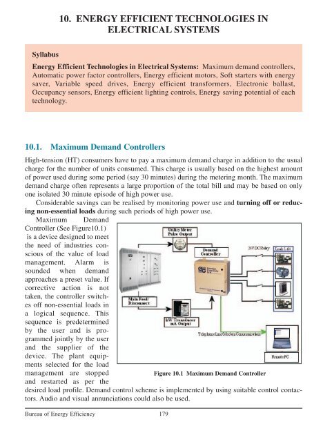 10. energy efficient technologies in electrical systems - Bureau of ...