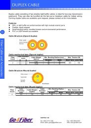Data Sheet(PDF Format) FileSize: 157.9k. - Go4Fiber Ltd
