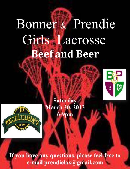 Lacrosse Beef & Beer Flyer