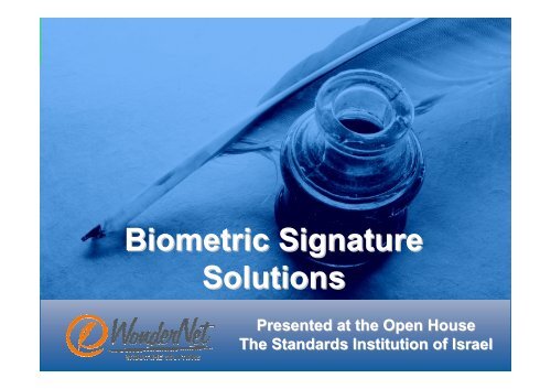 Biometric Signature Solutions