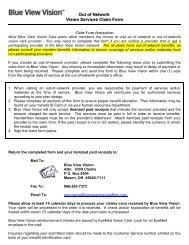 Anthem Blue Cross Member Claim Form - Student Health Center