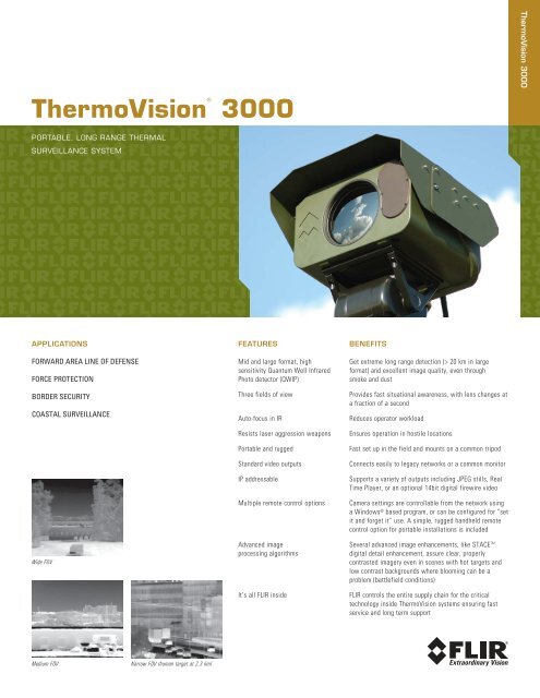 ThermoVision® 3000 - FLIR.com - FLIR Systems