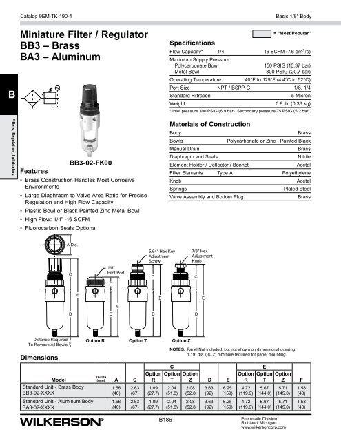 BA3 - Wilkerson Corporation