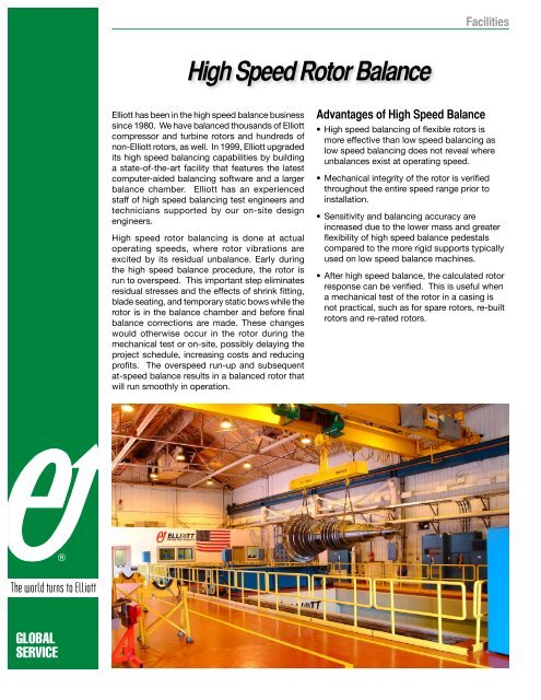 High Speed Rotor Balance