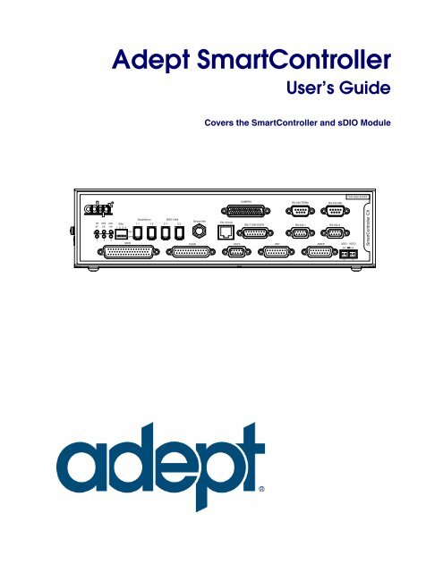 Adept SmartController User's Guide - Adept Technology, Inc.
