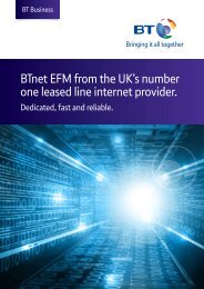 BTnet is a leased line - BT Business