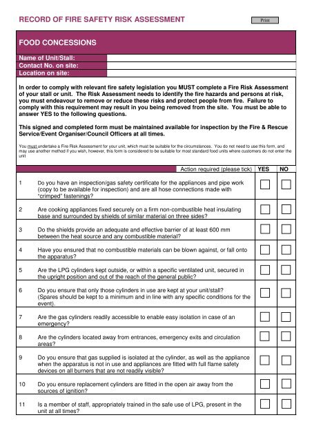 Blank FRA template - Food Concessions - Northern Ireland Fire ...