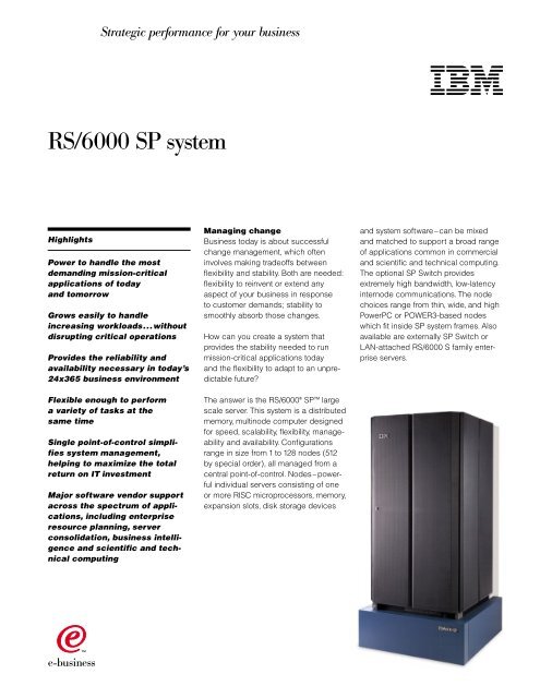 RS/6000 SP system