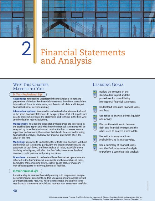 Chapter 2 - Pearson Learning Solutions