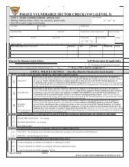 Vulnerable Sector Check - Hamilton Police Services