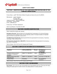 Performance Materials - Lydall Filtration Separation Inc.