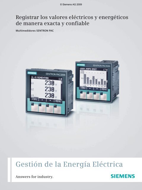 Multimedidores SENTRON PAC - Dielectro Industrial