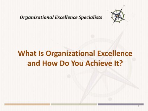 What Is Organizational Excellence and How Do You Achieve It?