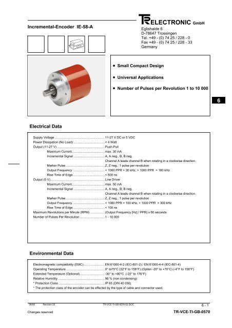 ELECTRONIC GmbH - TR Electronic