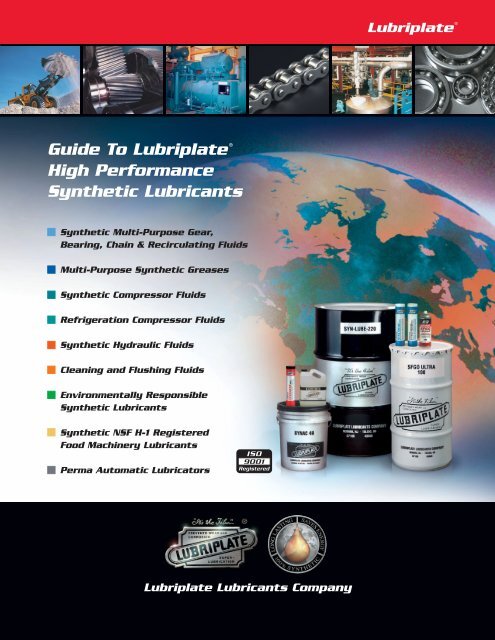Guide To Lubriplate High Performance Synthetic Lubricants