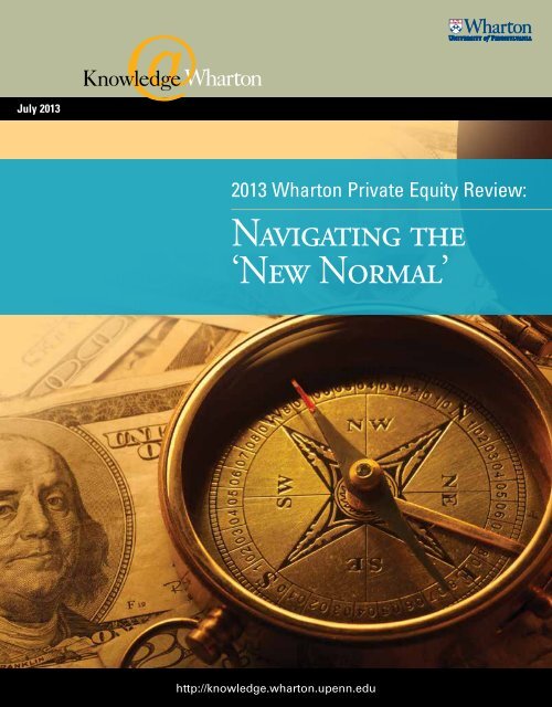 2013 Wharton Private Equity Review