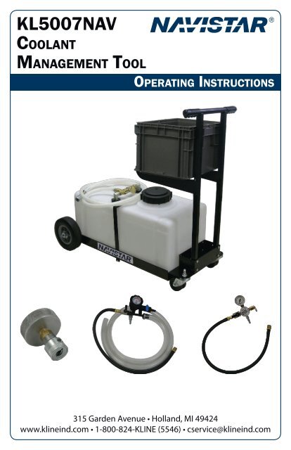 kl5007nav operating instructions - K-Line Industries, Inc.