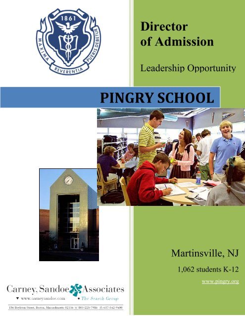 Director of Admission - Pingry School