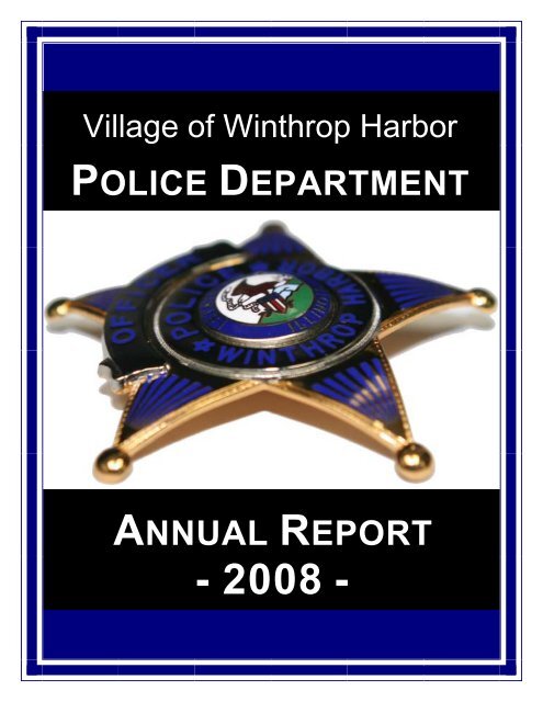 2008 WHPD Annual Report - Winthrop Harbor Police Department
