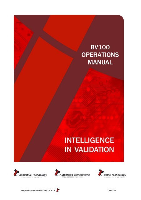 BV100 OPERATIONS MANUAL - Sensis