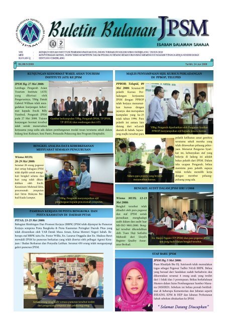 Selamat Datang Diucapkan” - JPSM - Sabah