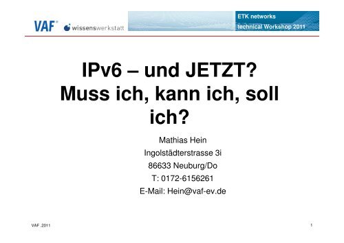 VAF IPv6 02.pdf - ETK networks