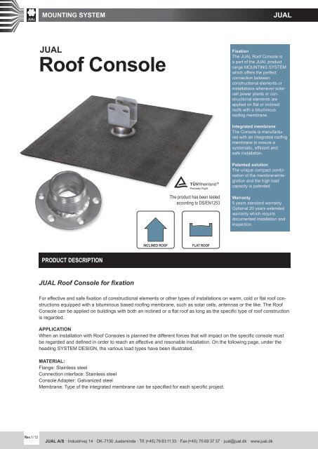 Roof Console - JUAL