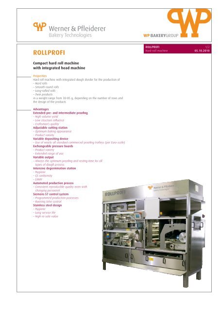 ROLLPROFI - WP BAKERYGROUP