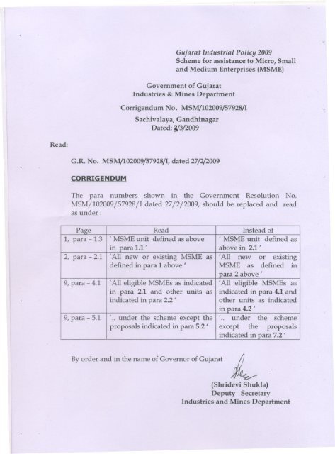 Scheme for assistance to Micro, Small and Medium ... - iNDEXTb