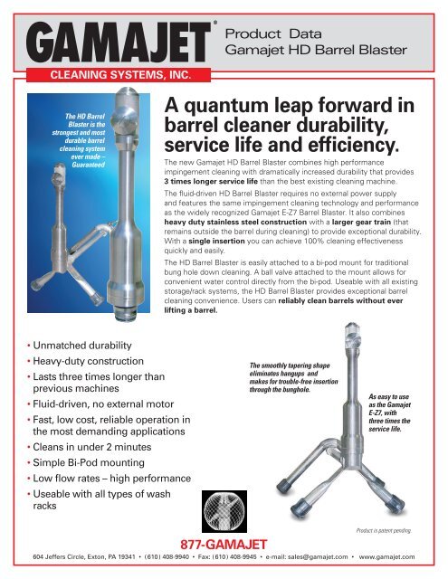 Gamajet HD Barrel Blaster