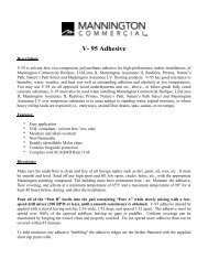 INFINITY Adhesive MSDS - Mannington