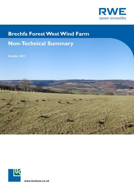 Brechfa Forest West Wind Farm Non-Technical Summary - National ...