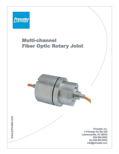 Multi-channel Fiber Optic Rotary Joint (RJn series)