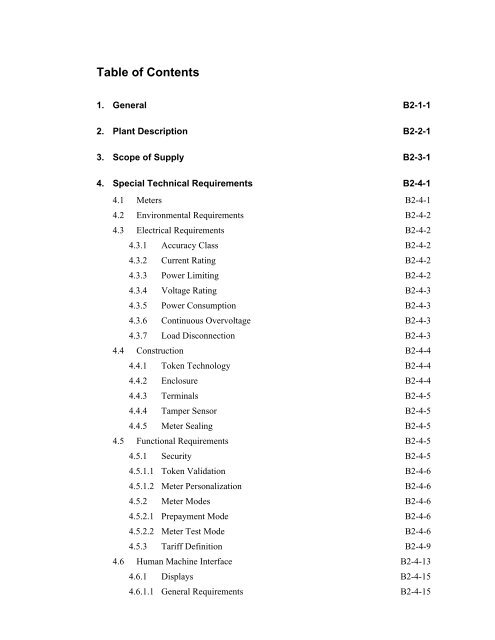 B2 - Pre-payment Meters Specification - BPDB