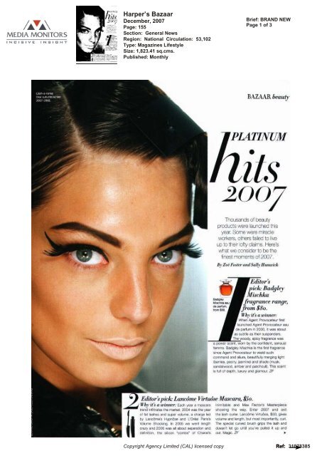 Harper's Bazaar - Eden Institute