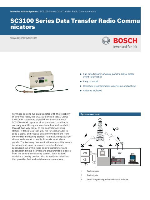 SC3100 Series Data Transfer Radio Communicators