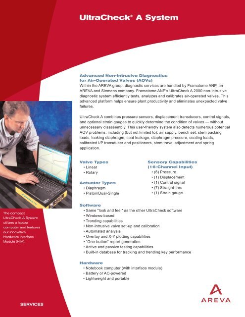 UltraCheck® A System - AREVA