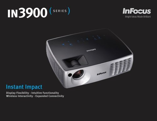 InFocus IN3900 Series Datasheet - Projector Zone
