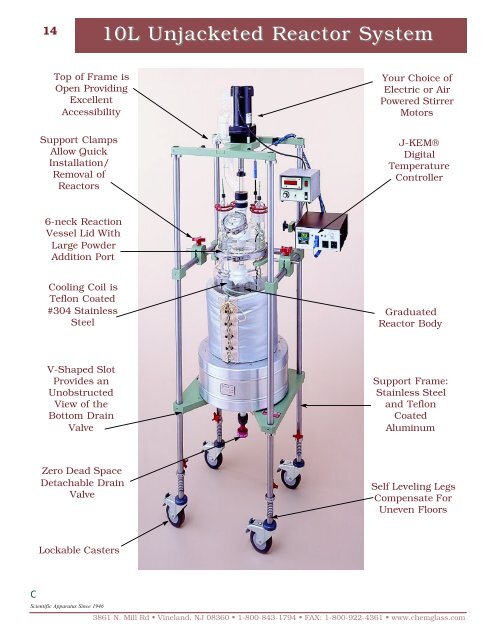 10L Unjacketed Reactor System