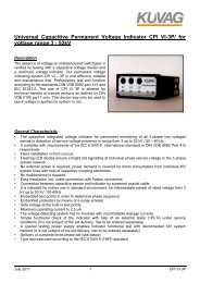 Capacitive Permanent Voltage Indicator CPI VI-3P/R with ... - kuvag