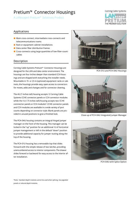 Pretium™ Connector Housings - info@c3comunicaciones.es